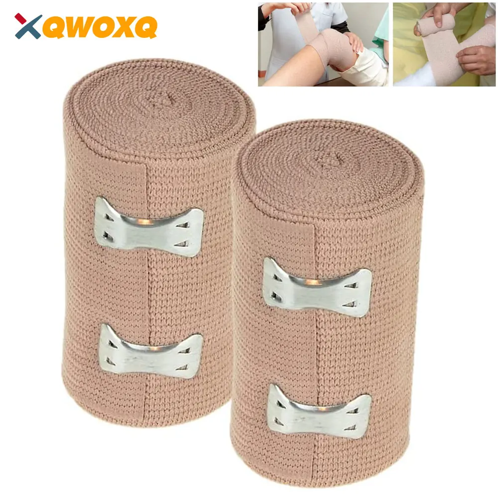 1Roll-Premium-Elastic-Bandage-Wrap-Strong-Compression-Bandage-Wrap-with ...