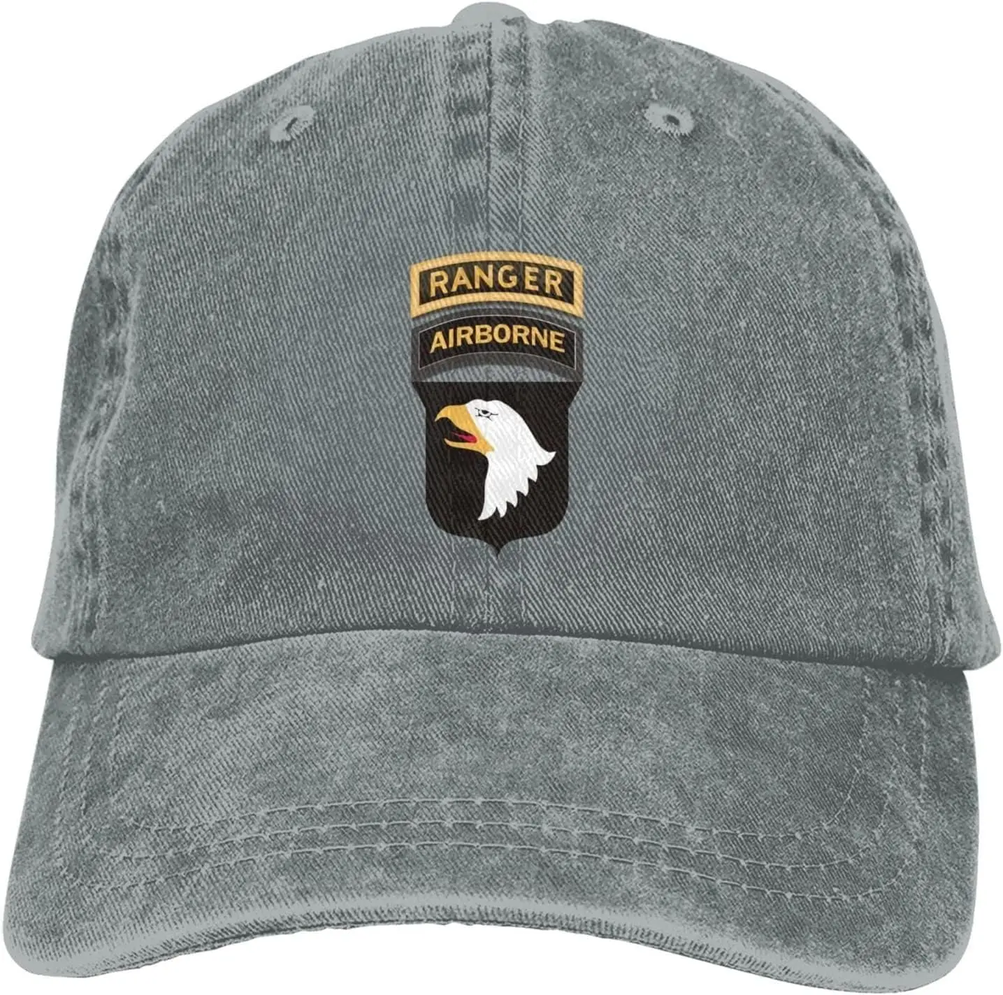 Us-Army-101st-Airborne-Ranger-Tabs-Denim-Baseball-Cap-Hat-Adjustable ...