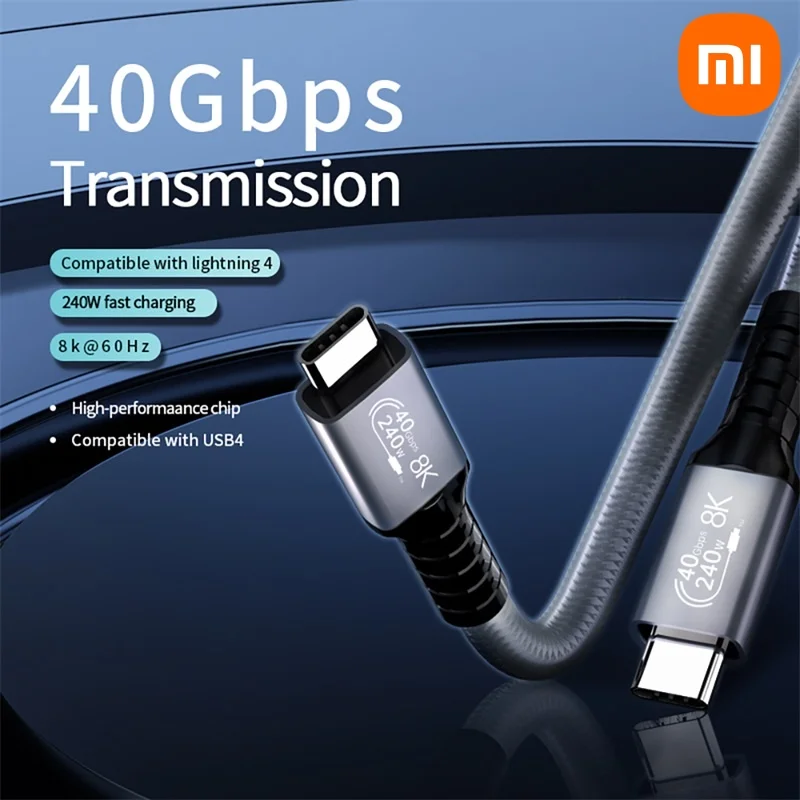 Xiaomi-USB4-Data-Cable-40Gbps-240W-Thunderbolt-4-Fast-Charging-Cable ...
