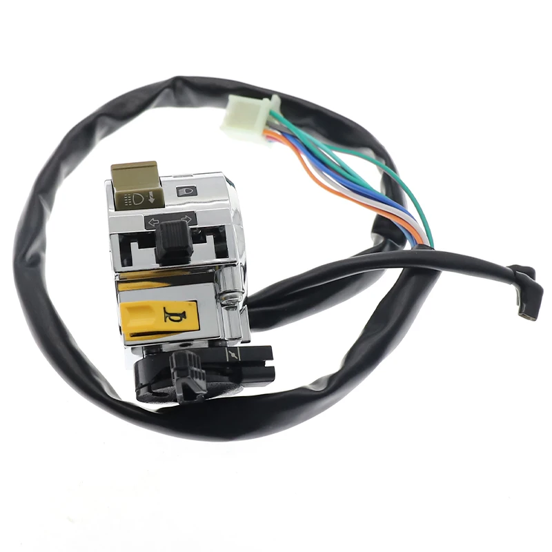 22mm Universal Motorcycle Handle Bar Switches With Choke Horn Turn ...