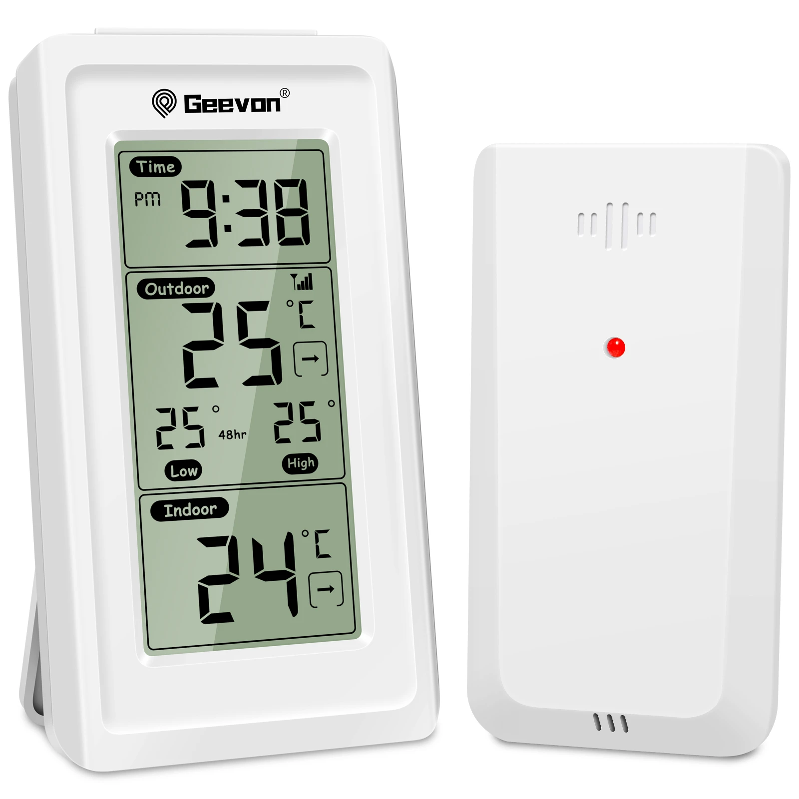 Digital Wireless Weather Station Hygrometer Indoor - Indoor Outdoor ...