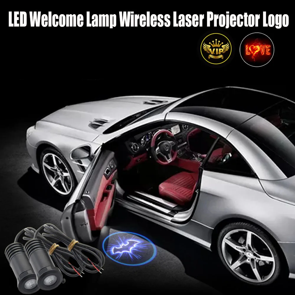 2PC-Car-Shadow-Door-Light-Laser-Car-Styling-LED-Lamp-Wireless-Laser ...