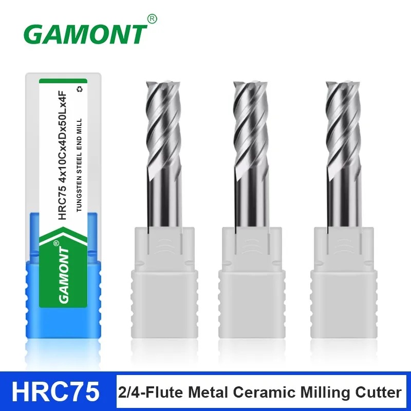GAMONT-HRC75-2-4-Flute-Overall-Metal-Ceramic-Milling-Cutter-Mirror ...