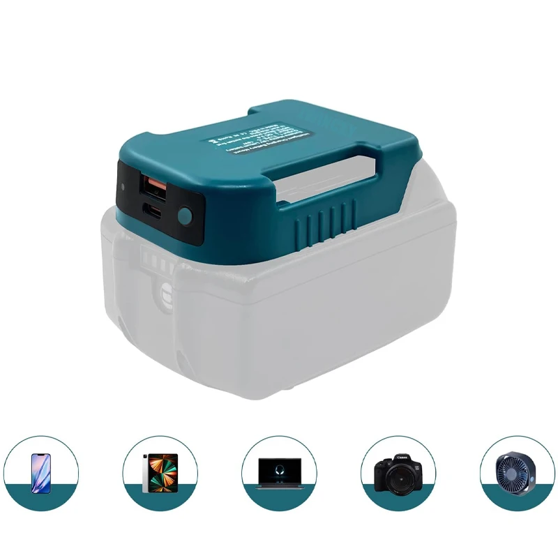Power Bank Adapter for Makita 14.4V 18V lithium-ion Batteries with USB ...