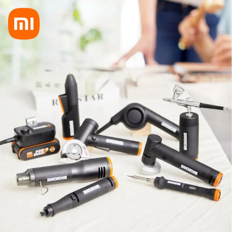 Xiaomi Worx 20v Makerx Tools Set Rotary Tool Angle Grinder Air Brush ...