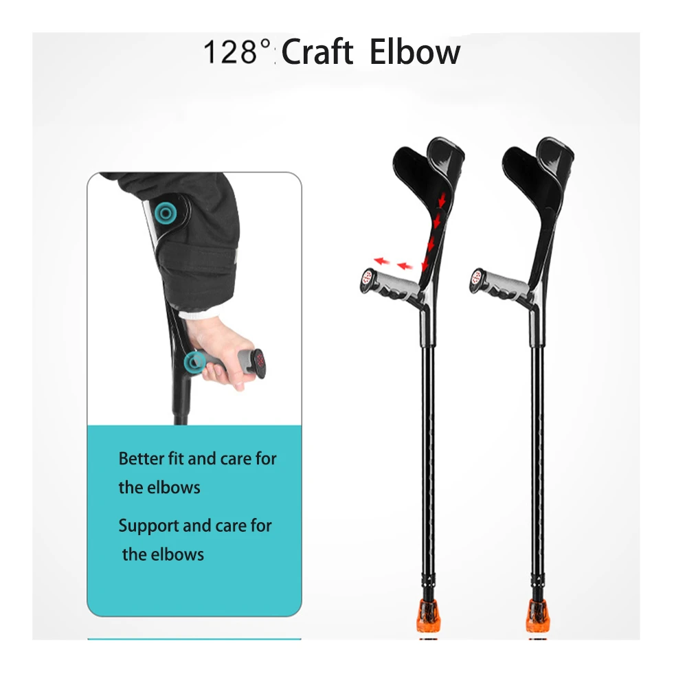 Elbow Crutches Walking Stick | Folding Arm Crutches | Crutches Light ...
