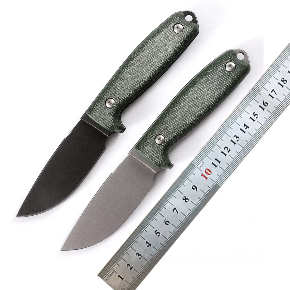 14C28N-Steel-Fixed-Blade-Knife-Linen-Handle-Hunting-Tactical-Knifes ...