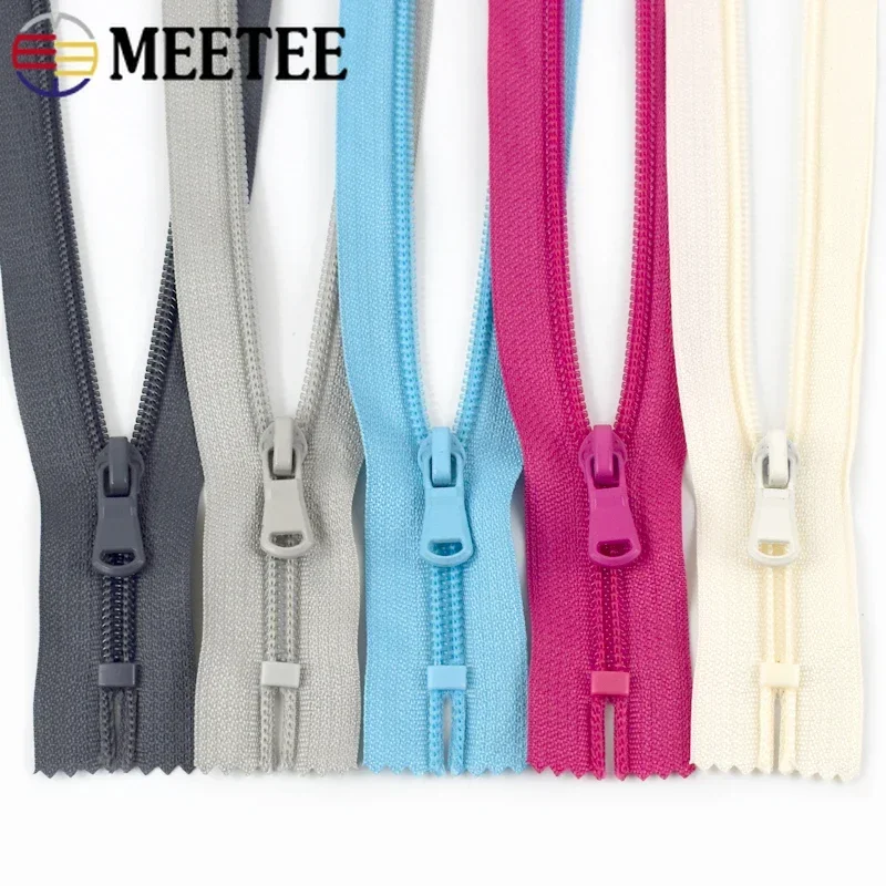 5-10Pcs-5-Nylon-Zippers-15-20-25-30cm-Close-end-Zipper-Bag-Jacket ...