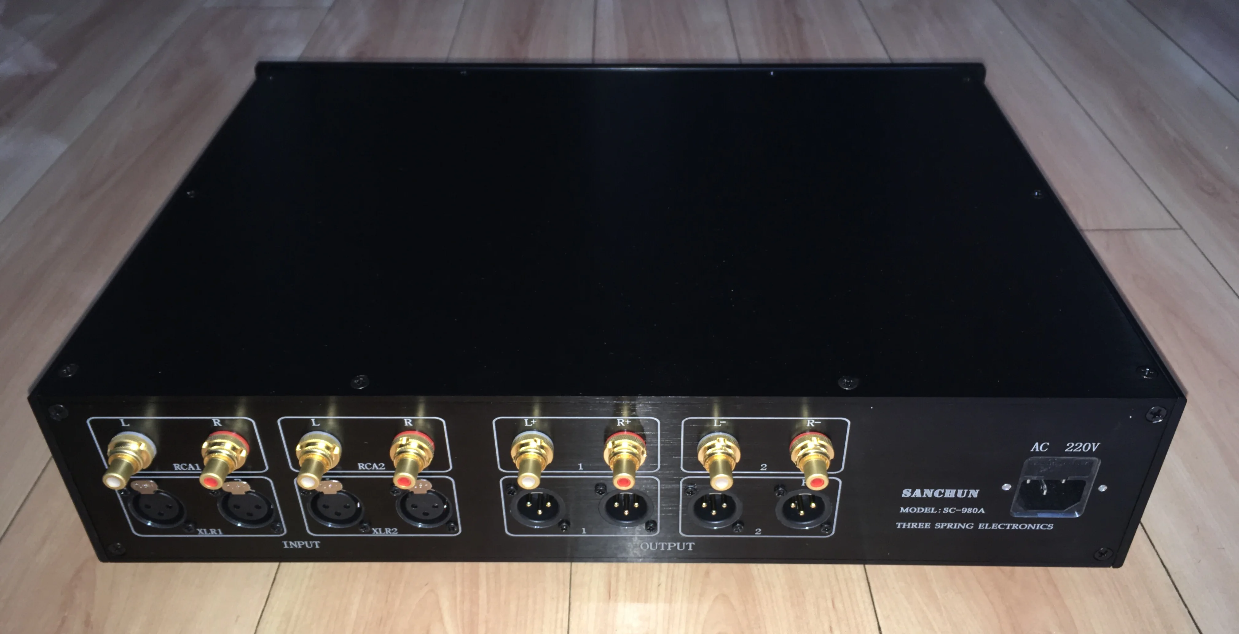 Assembled fully balanced remote control JFET four tube preamplifier ...