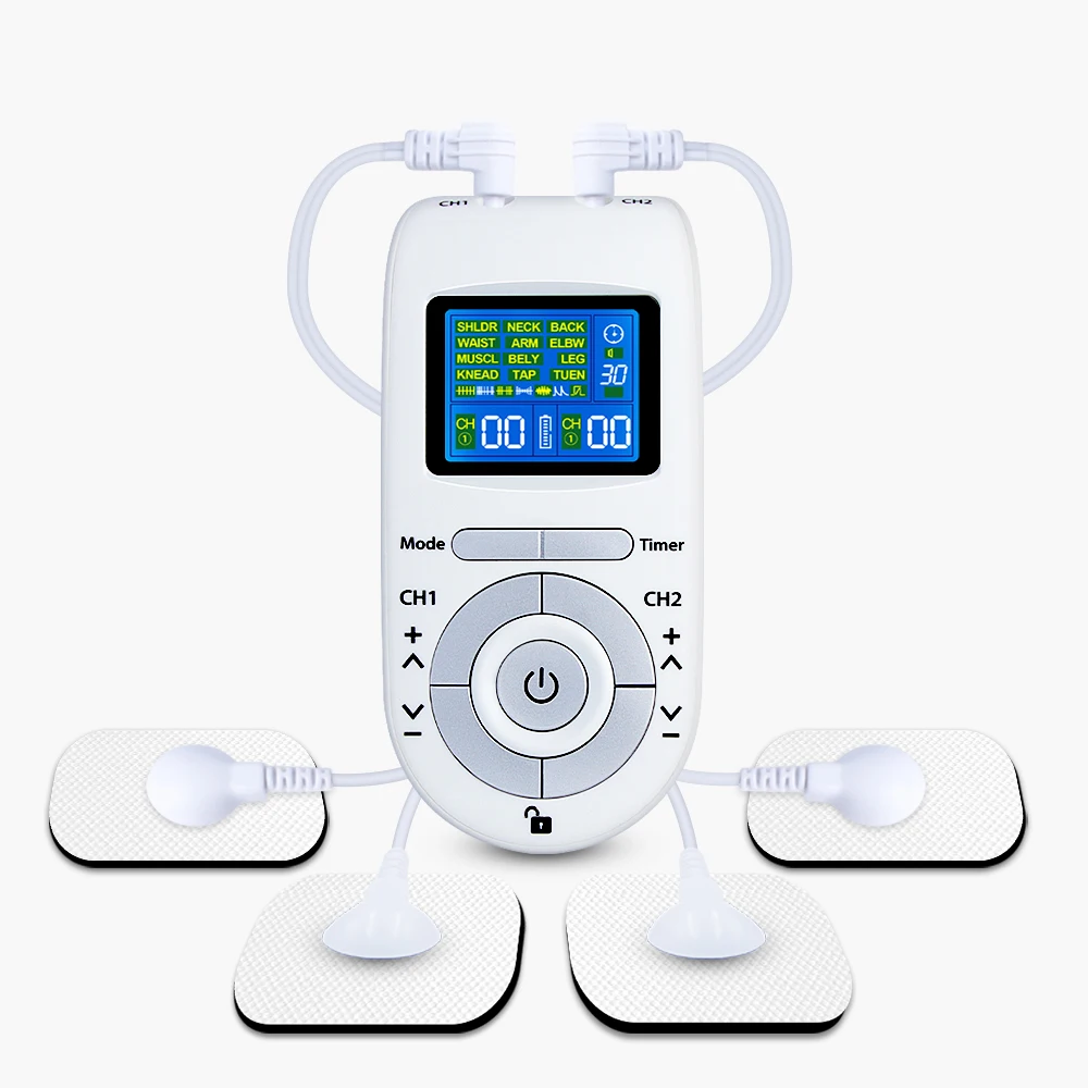 Tens Muscle Stimulator 12-Mode Electric EMS Acupuncture Body Massage ...