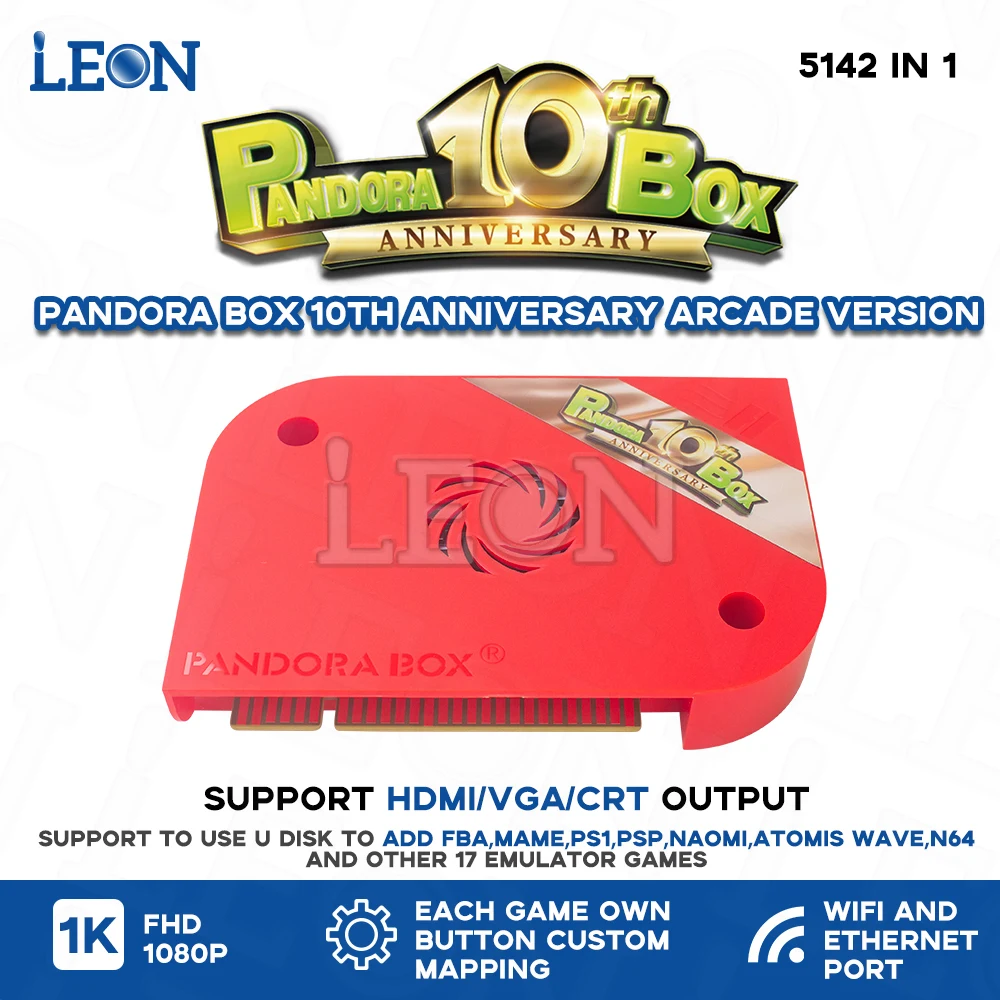 2023 Latest Pandora Box 10th Arcade Machine Game Board FHD 1080P Jamma ...