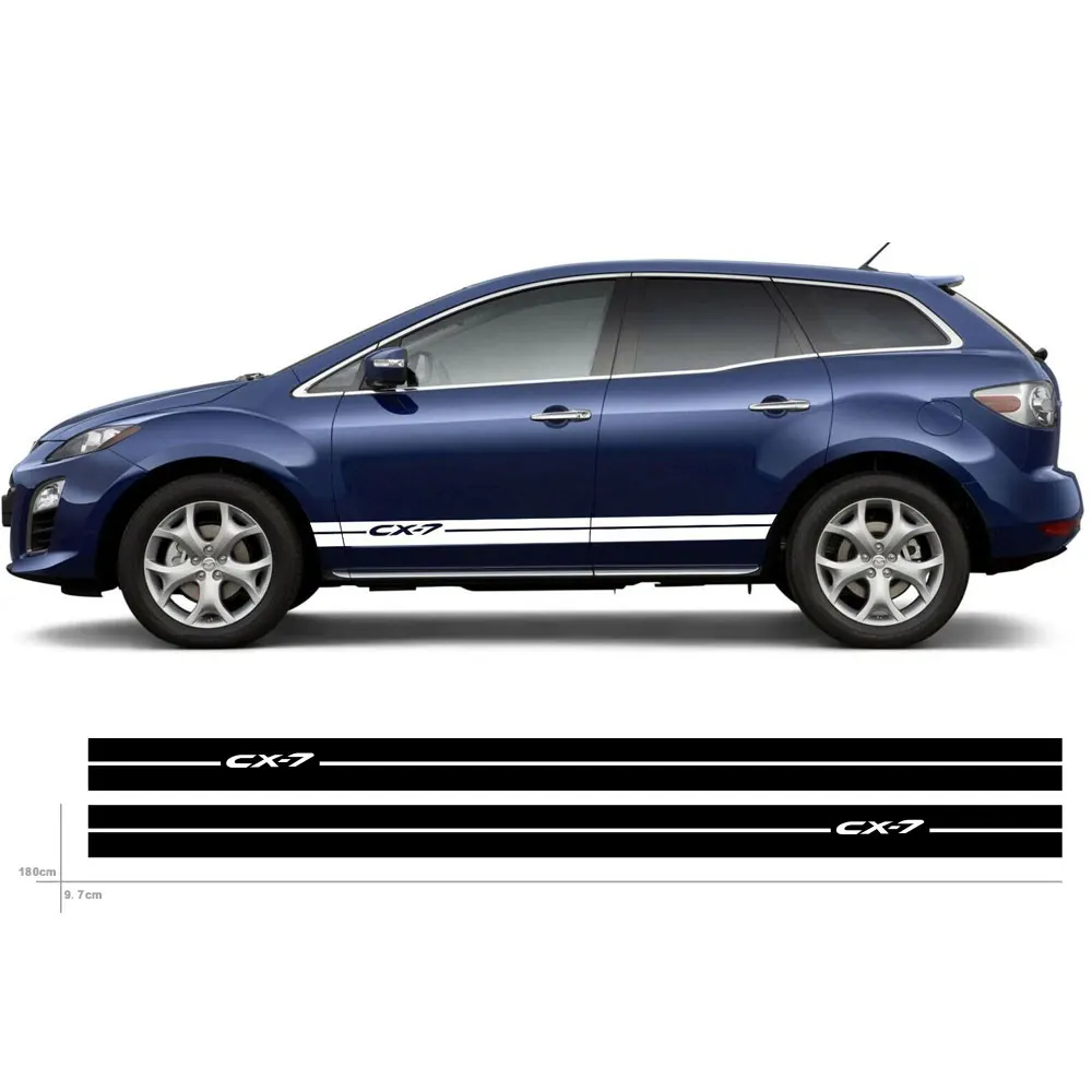 2pcs-for-Mazda-cx7-side-stripes-decals-stickers-graphics-all-years ...