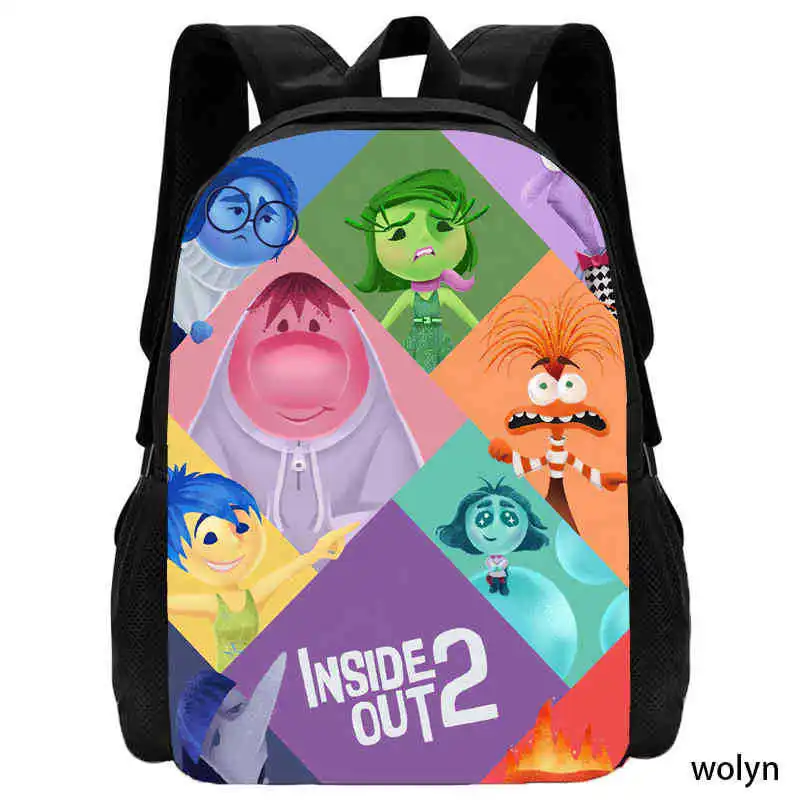 Nueva mochila de dibujos animados de Disney Inside Out 2, bolso de ...