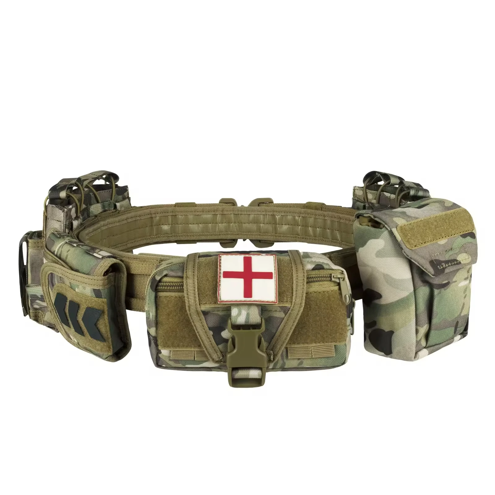 Tactical-Belt-Field-Outdoor-Patrol-Multi-functional-5-piece-Nylon ...