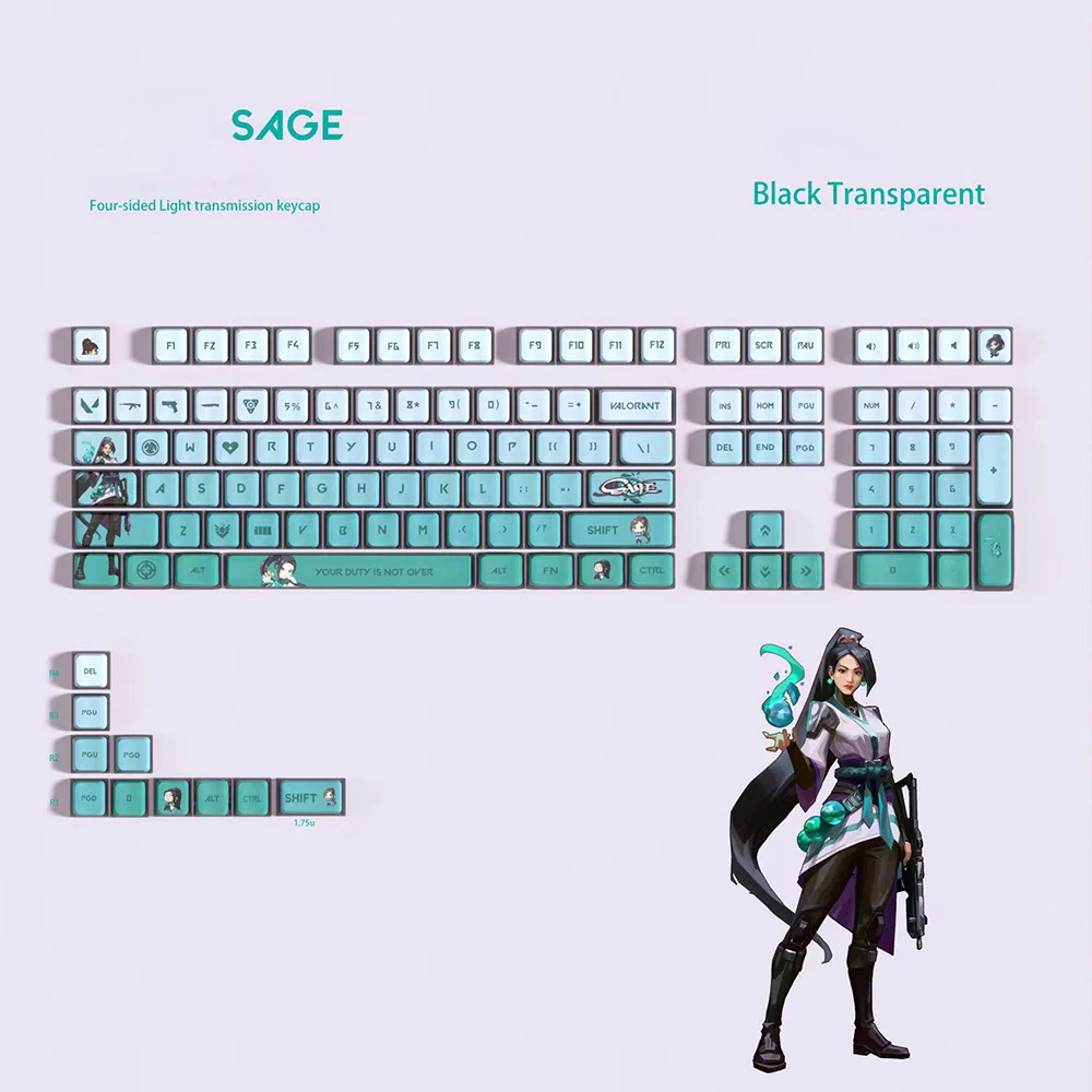 Valorant-keycaps-tam-Set-Jett-karanfil-Reyna-Sage-kiraz-profil-effaf ...