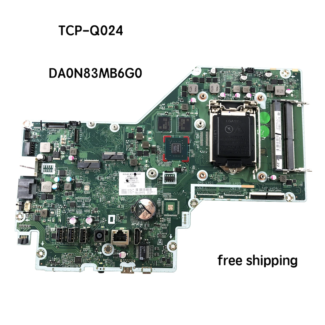 For HP Pavilion TCP-Q024 AIO Motherboard 908895-601 DA0N83MB6G0 Mainboard 908895-001 MB 100 ...