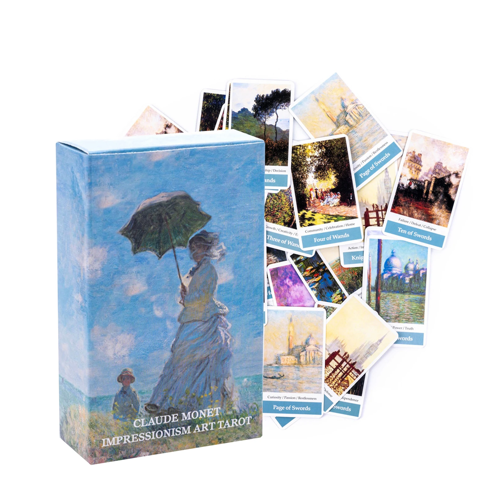 Claude Monet Tarot Deck Impressionism Art Tarot Card Game Gift Card ...