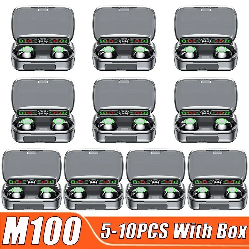 M100-Bluetooth-Earphones-Smart-Headphones-Wireless-Headset-Mini-Earbuds ...