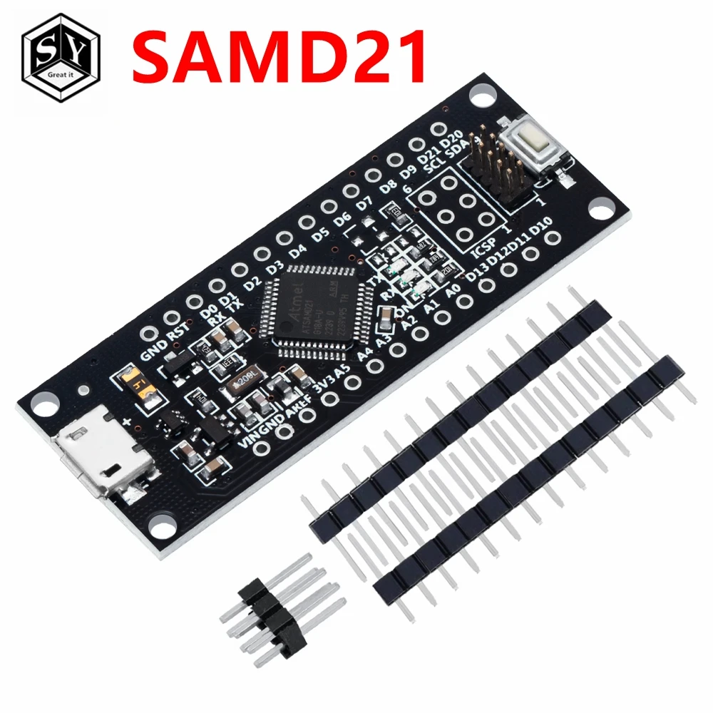 Samd21 M0 Mini 32 Bit Arm Cortex M0 Core Pins Unsoldered Compatible With Arduino Zero