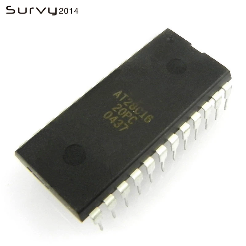 1/5pcs At28c16-20pc At28c16 20pc 28c16 8k X 8 Eeprom Dip-24 Diy ...
