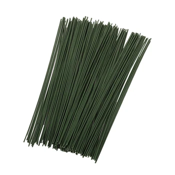 20Pcs 15/20/25/30/40cm Artificial Green Flower Stem DIY Floral Material ...