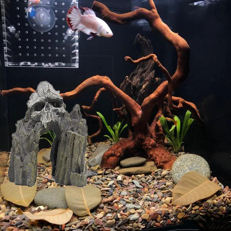 Skeleton Rockery Fish Tank Decoration Aquarium Landscape Sanhu Cicada ...
