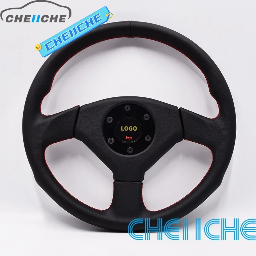 14inch-350mm-Universal-JDM-Leather-Steering-Wheel-Refit-Car-Parts ...
