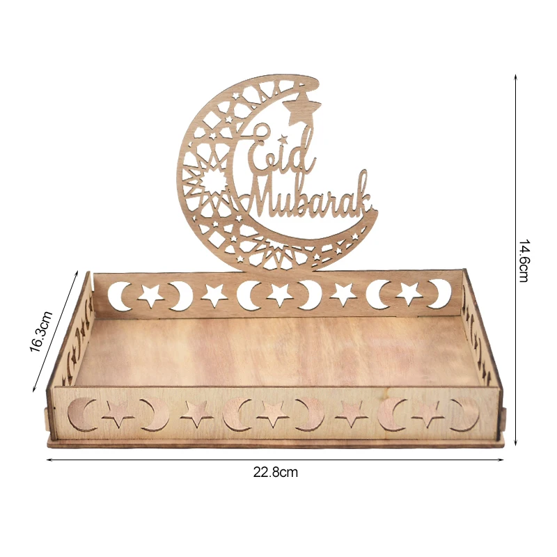 Holz Eid Mubarak Tablett – Perfekte Dekoration für Ramadan Geschenke ...