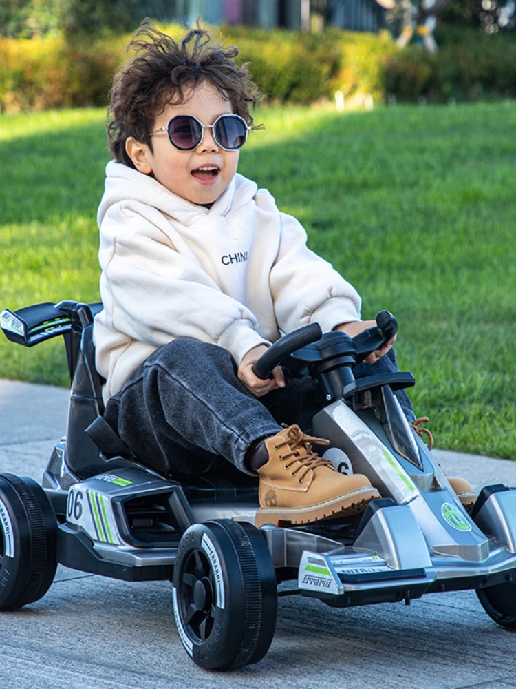 New Children’s Electric Car Go Kart with Game Outdoor Toy Electric Ride ...