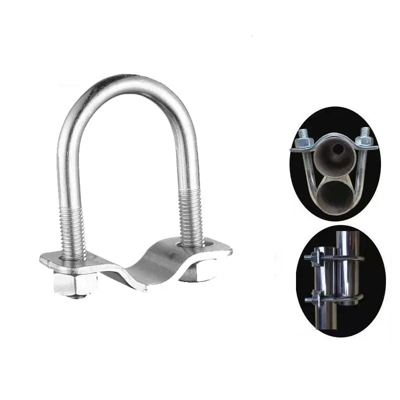 M8 Galvanized direct Pipe clamp U-shaped Clamp U-shaped Screw U-shaped ...