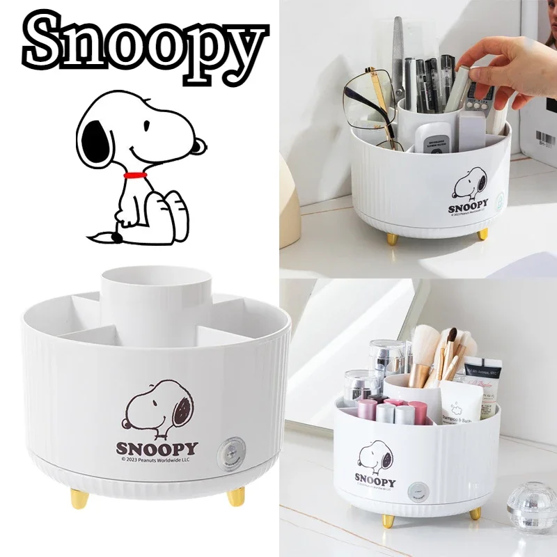 Snoopy-360-Rotating-Desktop-Storage-Box-Cartoon-Multifunctional ...