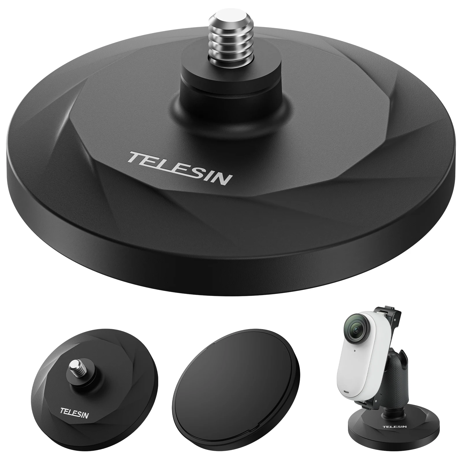 TELESIN-Magnetic-Suction-Bracket-Base-Action-Camera-Holder-For-Insta360 ...