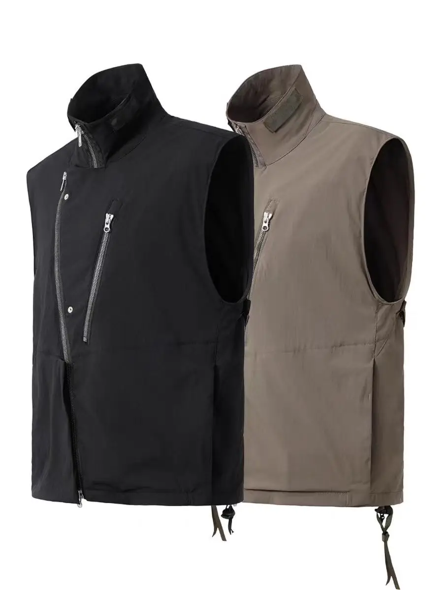 Ninja-warning-24aw-Rider-sleeveless-vest-multipocket-dwr-coating-nylon ...