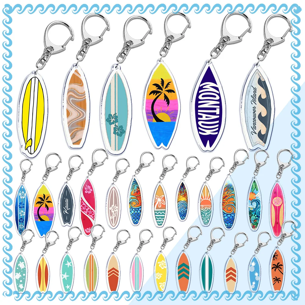 Beach-Surfing-Surfboard-Keychains-for-Accessories-Bag-Bicycle-Pendant ...