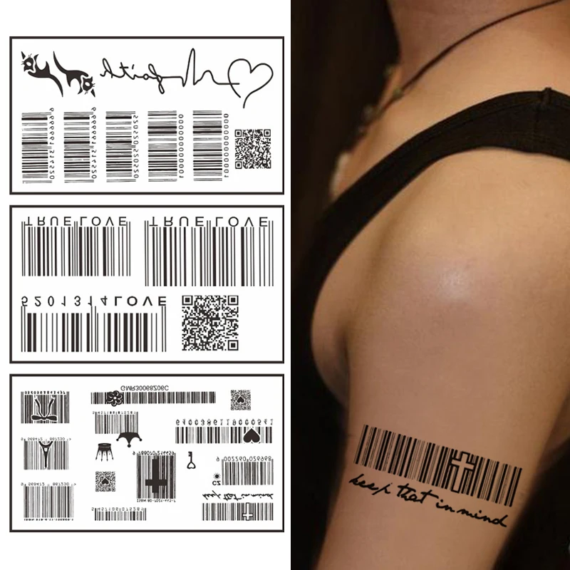 Human Barcode Tattoo