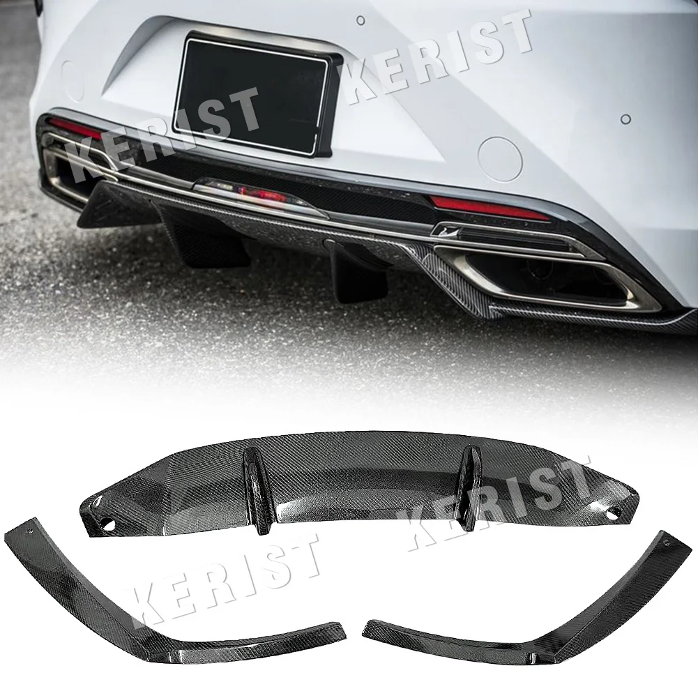 Carbon-fiber-Rear-3PCS-Diffuser-Spoiler-For-2017-2021-Lexus-LC500 ...