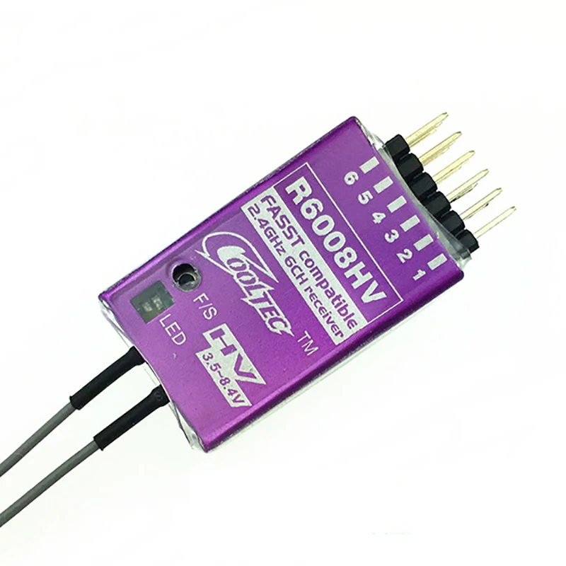 Cooltechnology R6008HV 6ch FASST compatible Receiver for Futaba 14SG ...