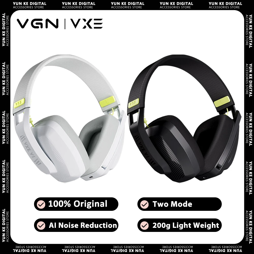 VGN Wireless Gaming Headset, VXE, Sirene 1, Two Mode, Bluetooth 5.3, 2 ...
