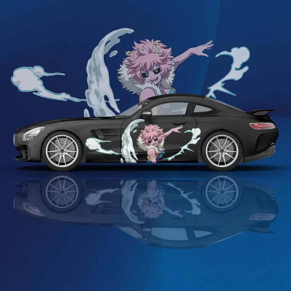 Ashido Mina anime Car Decal Protective Film Vinyl Side Graphic Wrap ...