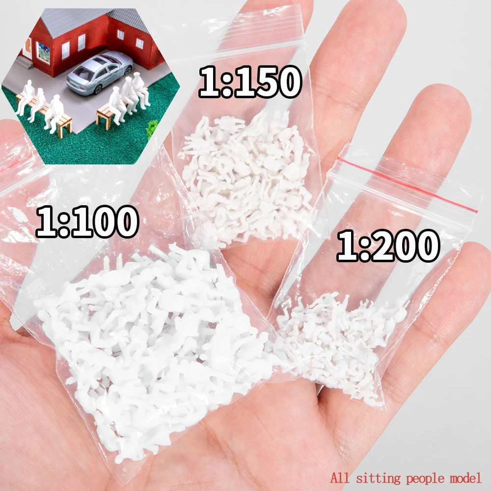 Scale-1-87-100-150-200-Sitting-White-People-Model-ABS-Figures-Man-For ...