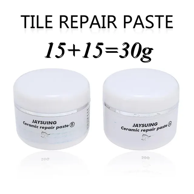 2pc White Ceramic Repair Paste Repair Effective Strong Adhesive Floor ...