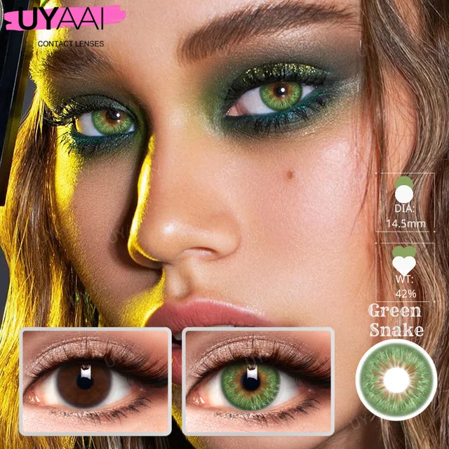 Green Snake Eye Contacts