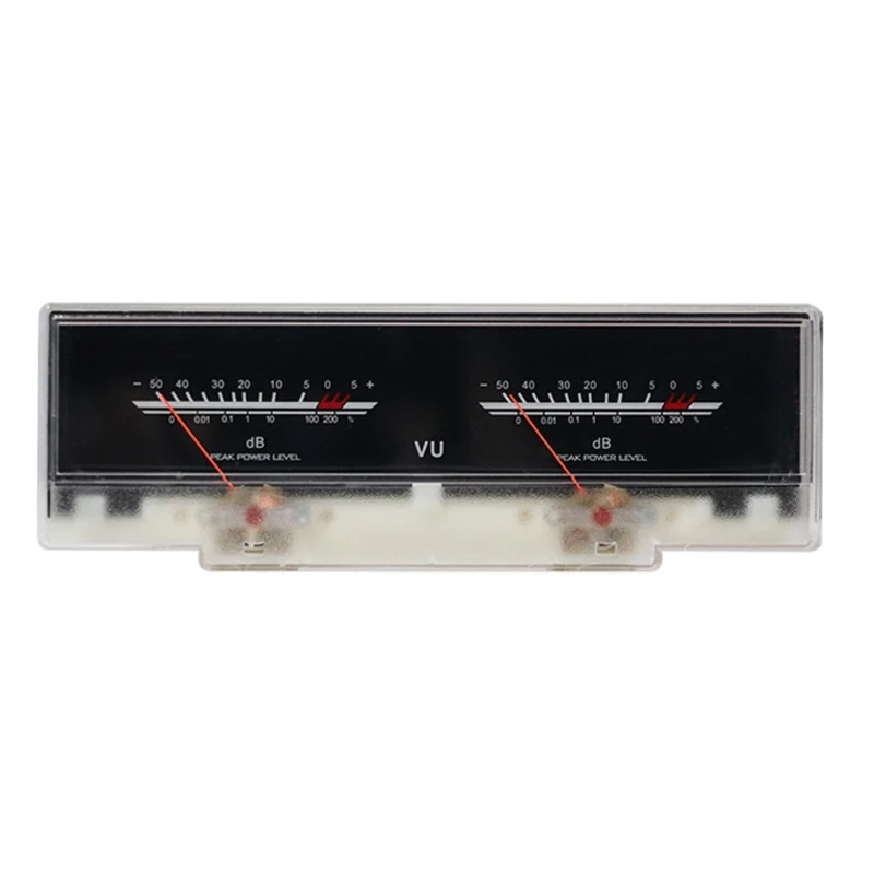 Practical 5W-50W Dual VU Meter Stereo Amplifier Board Sound Level Meter ...