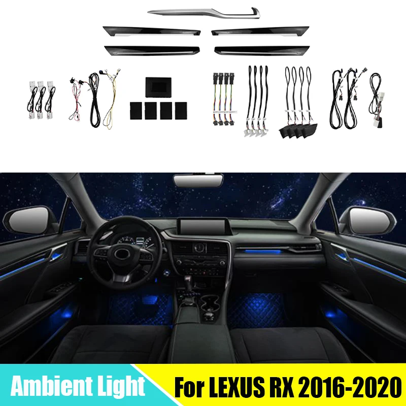 LED-64-Colors-Ambient-Light-For-Lexus-RX-2016-2020-Original-Car-Button ...