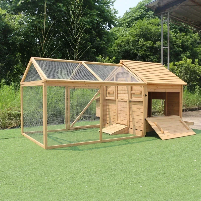 Custom Outdoor Waterproof Wood Poultry Cages Garden Home Wood Animal ...