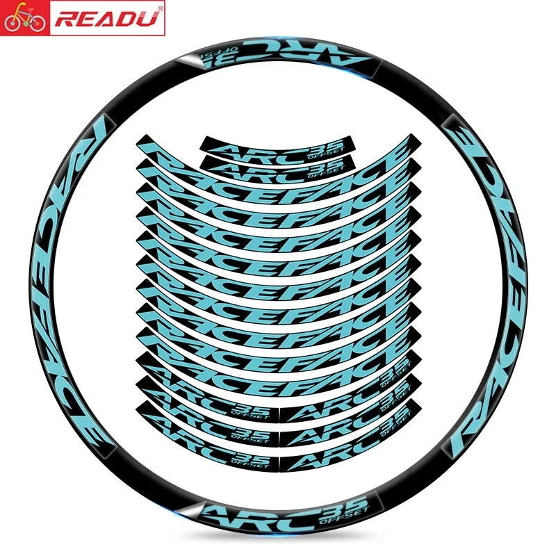 RACEFACE ARC35 MTB rim stickers bike wheel set decal rim decal bicycle ...