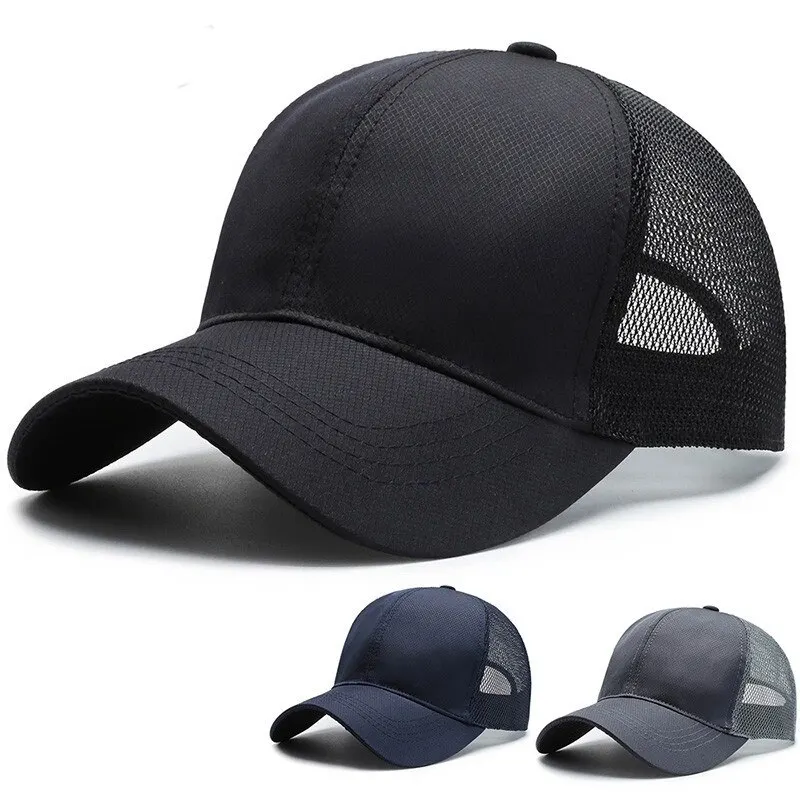 Outdoor-Sports-Baseball-Cap-Men-Summer-Breathable-Mesh-Visor-Korean ...