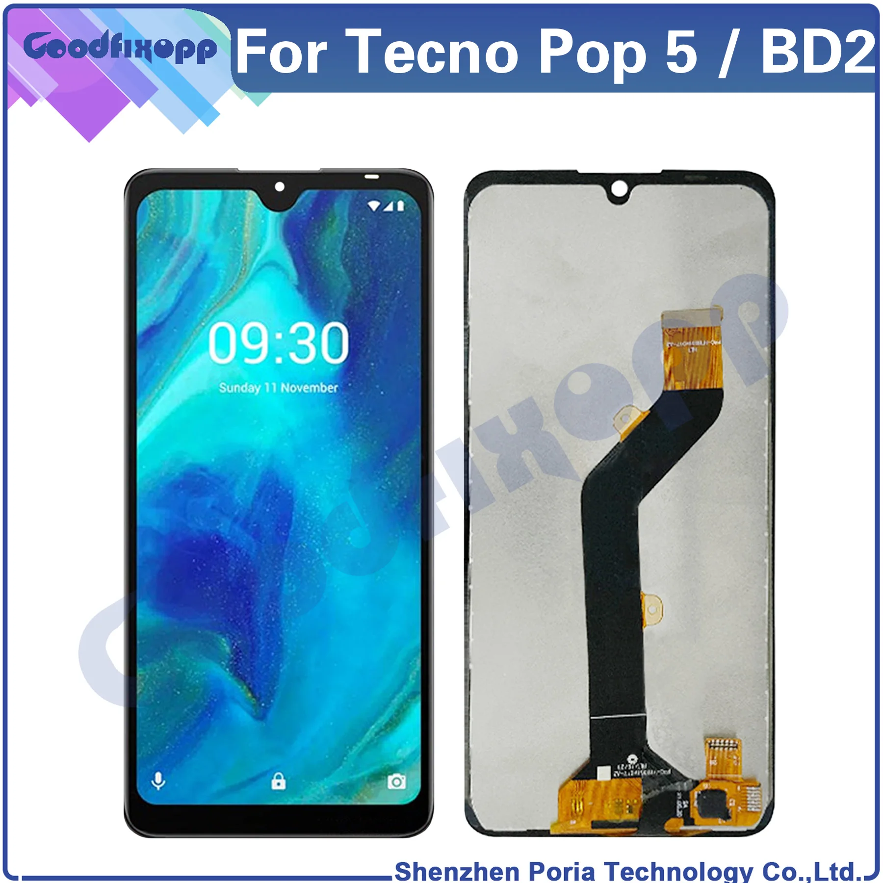 For-Tecno-Pop-5-BD2-LCD-Display-Touch-Screen-Digitizer-Assembly-Repair ...