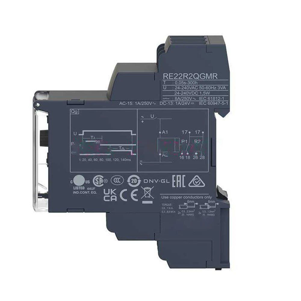 New for RE22R2QGMR 24-240V AC/DC Time Relay Module in Box - Hardwareideal