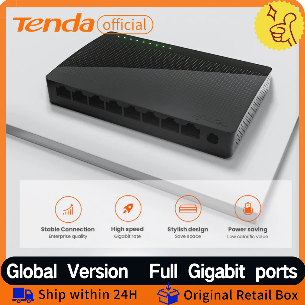 Tenda-Gigabit-ethernet-Swicth-8ports-internet-Network-Switch-10-100 ...